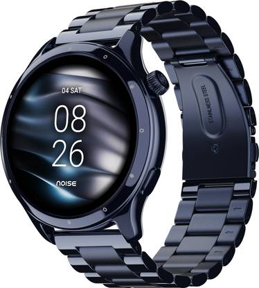 Noise Mettle 1.4'' display, Stainless Steel finish with Metal Strap ...