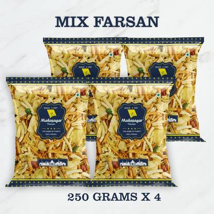 Mahasagar Mix Farsan - Pack of 4 X 250grams - 1Kg| Misal Pav Farsan ...