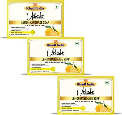 Utkrisht Khadi Lemon Bath Soap Bar - Nourishing & Hydrating Formula ...