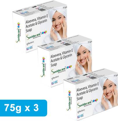 Suvidacare Aloevera , Vitamin E Acetate & Glycerin_soap 75gm - Price in ...