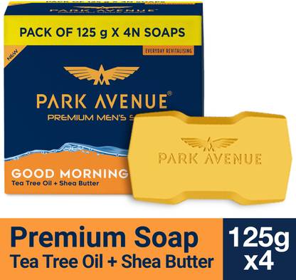 PARK AVENUE Premium Men's Soaps for Bath-Good Morning-Grade 1 Soap-For ...