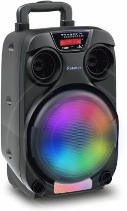 Buy Robotek BoomBox Wireless Bluetooth Party Speaker Wireless Mic, RGB ...
