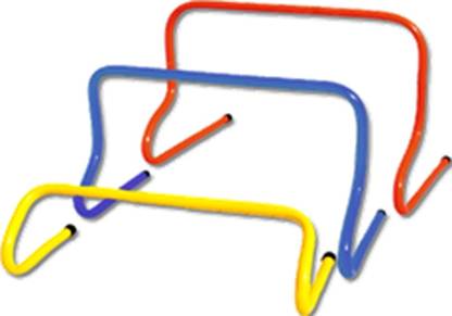 LYGER Agility Training Hurdle 6 inch - Pack of 10 Plastic Speed Hurdles ...