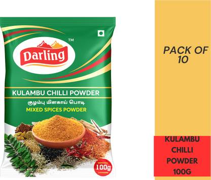 Darling Kulambu Chilli Powder 100 G (Pack of 10) Price in India - Buy ...