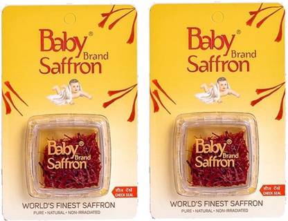 BABY BRAND SAFFRON Saffron (Kesar) Quality Value Pack Kashmiri Kesar ...