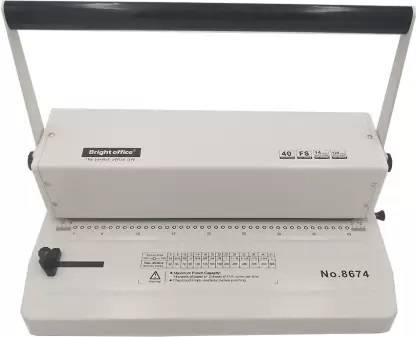 GPN PRINT spiral paper binding machine 40 holes 15 sheets max punching ...