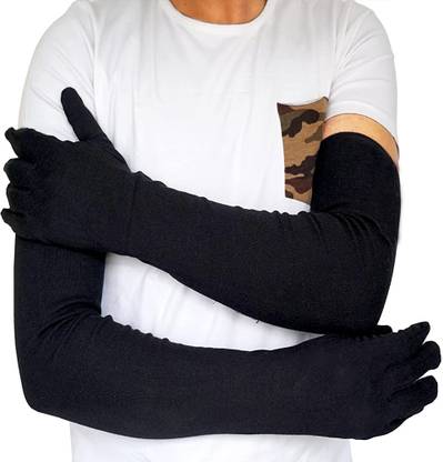 Nicsy Cotton Gloves for Summer and Sun protection full hand long gloves ...