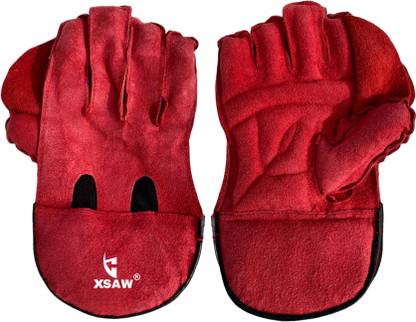 XSAW 20-20 Cricket Split Leather Wicket Keeping Gloves Age 20 TO 30 ...