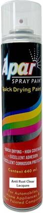 apar spray paint Antirust Gloss Clear-440ml For Bike,Cars,Furnitures ...