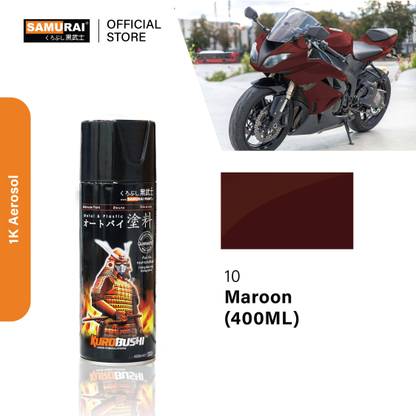 Samurai Kurobushi Standard Colours Maroon Spray Paint 400 ml Price in ...