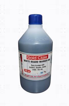 GoldClass 500ml Whiteboard Marker Ink Blue - 1 Bottles Stamp Pad Ink ...