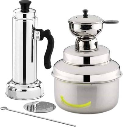 PGD Puttu Maker Set of Puttu Cooker set of Tubular Kuzhal with cup ...