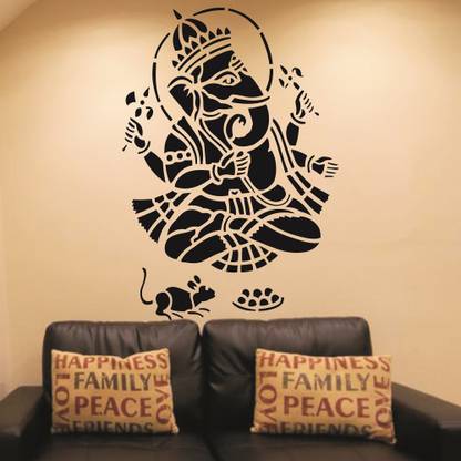 ARandNJ PATTERN- Mangal Murti Ganesh Ji Design Suitable For Home Wall ...