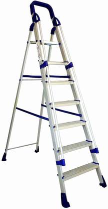 PARASNATH Railing Maple 7 Step Ladder Light Weight Full Aluminium Heavy ...