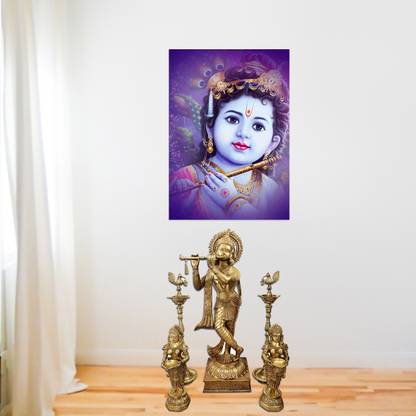 Starxdecals 30 cm Lord krishna wall sticker - Bala krishna wall sticker ...