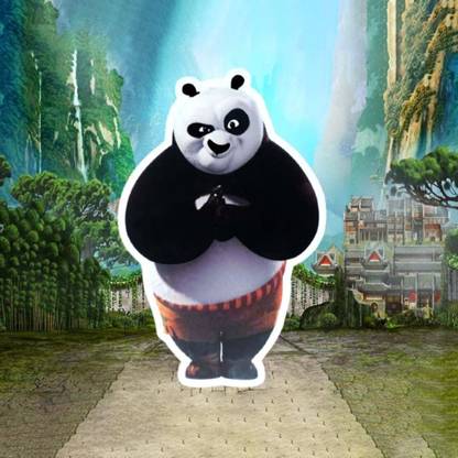 Partywala 45 cm Kung Fu Panda Theme Cut Outs (Panda) Reusable Sticker ...