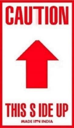 BlackDreams 10 cm Caution This Side up Big up Arrow Logo Labels (4x6 ...