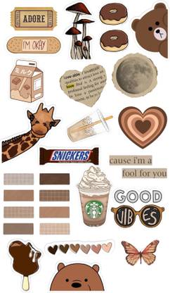 Yaduvanshi 4 cm AESTHETIC PHONE STICKERS (KAWAI) Self Adhesive Sticker ...