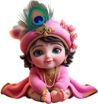 Krishna Sticker 60 cm Baby Krishna Lord Krishna God Krishna Wall ...