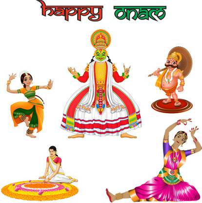 god & god's 61 cm New Modern Art Kathak Artists Self Adhesive Sticker ...