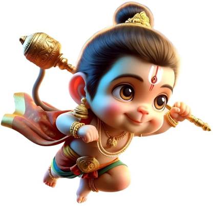 Krishna Sticker 50 cm Baby Hanuman Lord Hanuman God Hanuman Wall ...