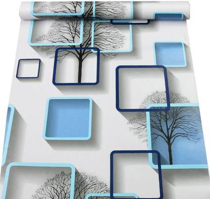 Flipkart SmartBuy Vinyl Floral & Botanical Multicolor Wallpaper Price ...
