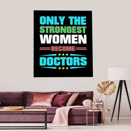 Wall gallery 45.72 cm Doctor womens Motivation Wall Sticker For Study ...