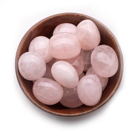 Plus Value premium-rose-quartz-tumbled-wooden-bowl Polished, Carved ...