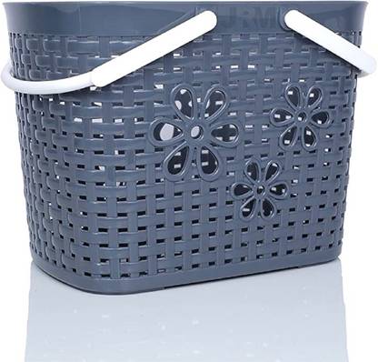 PuthaK Plastic Plastic Organizer Storage Baskets with Handles Storage ...