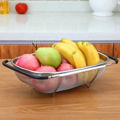 Vichaxan Large Over The Sink | Mesh Strainer Basket With Expandable ...