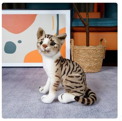 Eshopys Real Life Standing Cat for kids of All Ages - 40 cm - Real Life ...