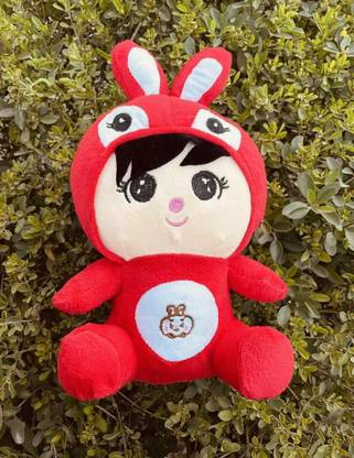 RMB TRADERS Rabbit Girl Soft Stuffed Doll for Kids (Red) - 40 cm ...