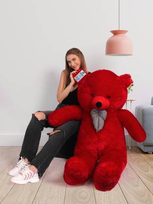 stuffed toy 3 feet red teddy bear - 90 cm - 3 feet red teddy bear . Buy ...