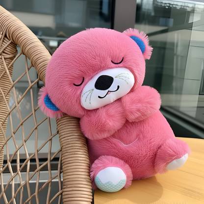 ARBON Breathing teddy | Musical Teddy | Pink | Teddy bear - 15 cm ...