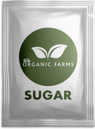 SCB ORGANIC FARMS White Sugar Sachet for Tea/Coffee/Milk, 1 Month Pack ...