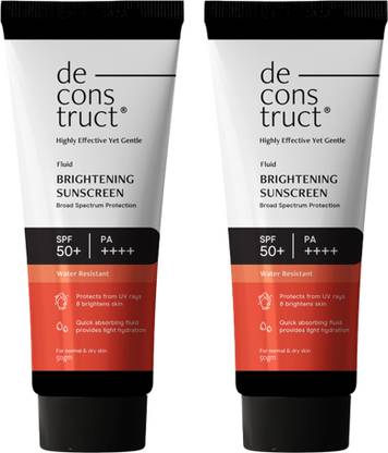 deconstruct Sunscreen - SPF 50+ PA++++ | Fluid Brightening Sunscreen ...