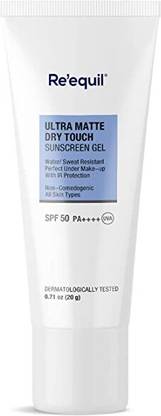 Re'equil Ultra Matte Dry Touch Sunscreen Gel - SPF 50 PA++++ (20 g ...
