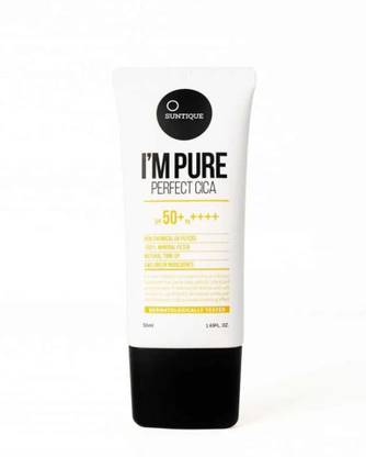 Suntique Sunscreen - SPF 50 PA++++ I'M PURE PERFECT CICA - Price in ...