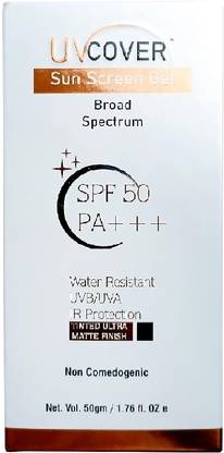 UVCOVER Sunscreen - SPF 50 PA+++ Sunscreen Gel - Price in India, Buy ...