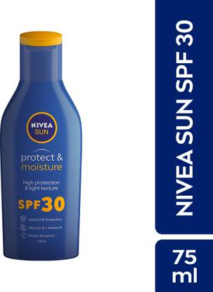 NIVEA Sunscreen - SPF 50 PA++ UVA UVB, Moisturizing Lotion with Vitamin E, For Men & Women ...