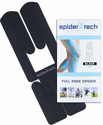 Spidertech Full Knee Spider Pre Cut [Black] Kinesiology Tape - Buy Spidertech Full Knee Spider ...
