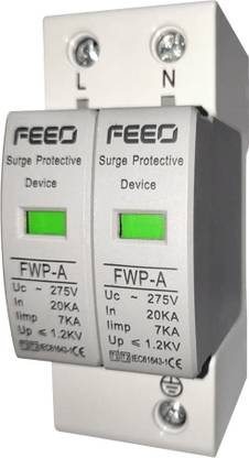 FEEO Type 1+2 Double Pole AC Surge Protection Device 275V 20-40kA 1 ...