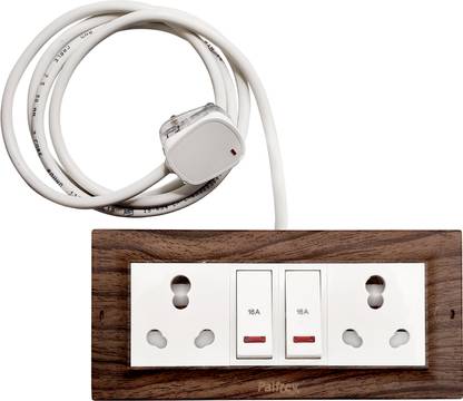 PALFREY Electric Extension Board-Two 16A Indicator Switch with Socket|2 ...