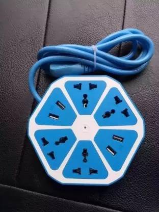 TITTYNO Multi Switched Socket Hexagon Charging Station Use for Home ...