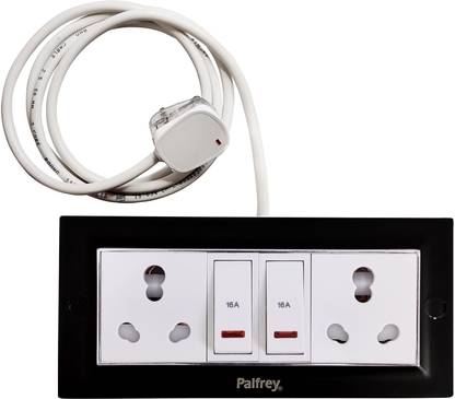 PALFREY Electric Extension Board-Two 16A Indicator Switch with Socket|2 ...