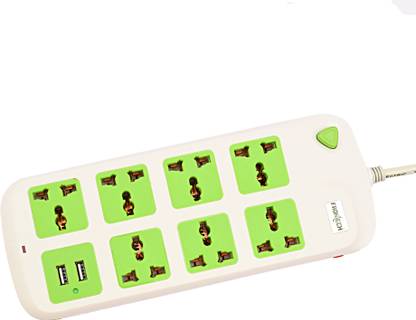 Frontech Multi Plug Power Strip with Spike & Surge Protection 7 Socket ...