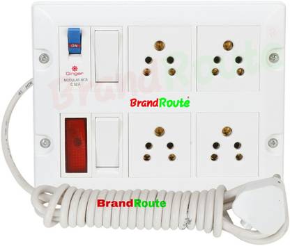 BrandRoute Modular Extension Board Heavy Duty With MCB 4 Socket ...