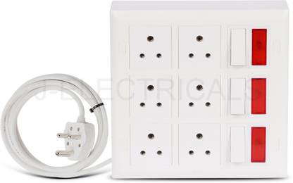 Electro Factory Premium Modular Extension Board With 3 Core Wire 6 ...