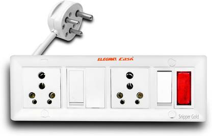 Elegant Casa 16amp Indian Socket With Individual Switch and Indicator ...