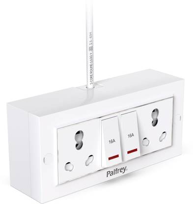 PALFREY Electric Extension Board-Two 16A Indicator Switch with Socket|5 ...